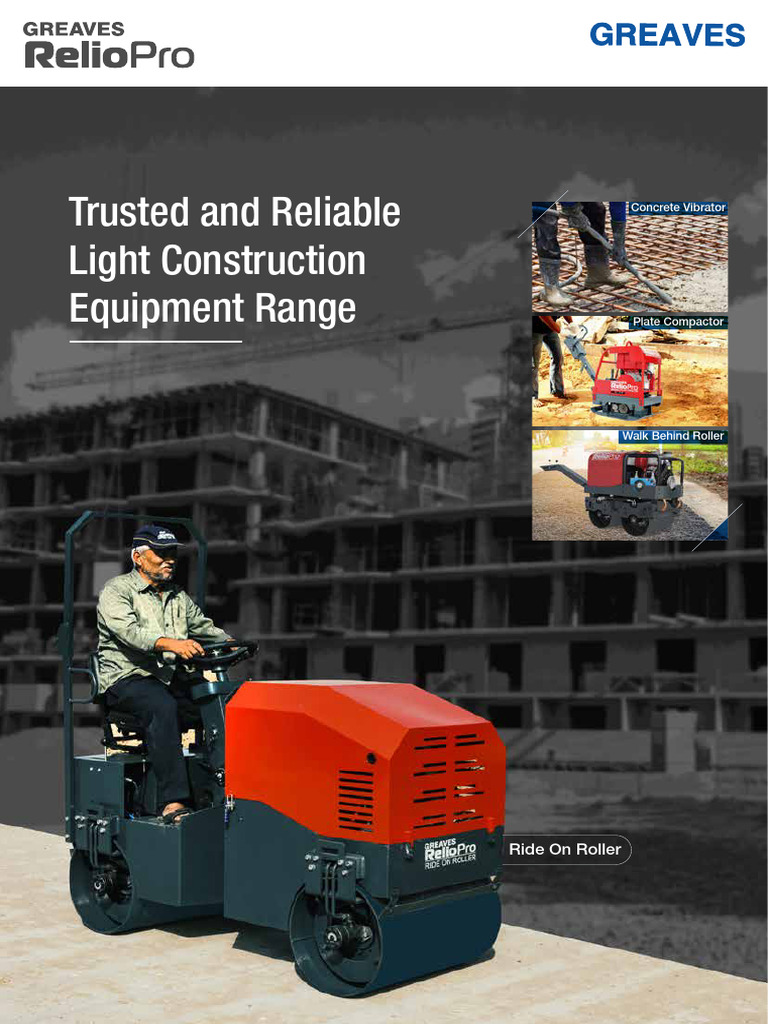Greaves RelioPro-Brochure Light Construction Equipment | PDF | Engines ...