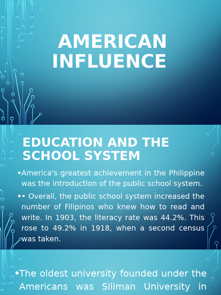 American Influence | PDF | Philippines