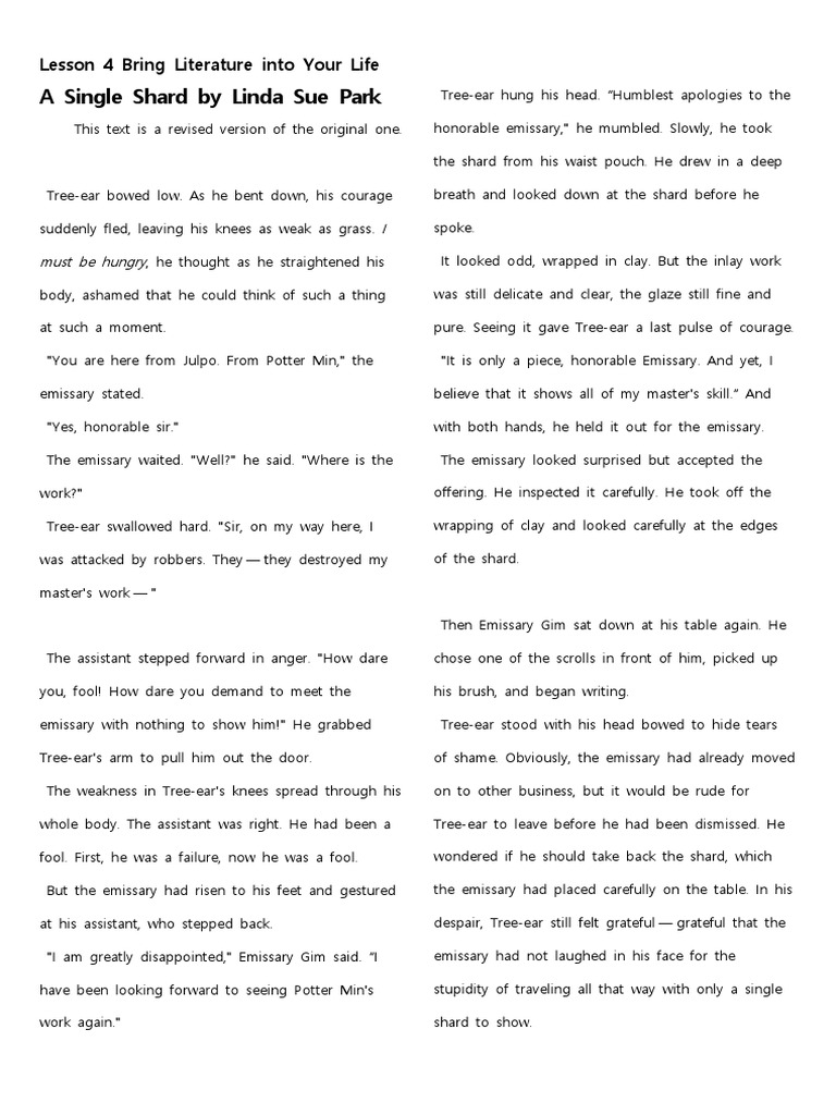 Lesson 4 Bring Literature Into Your Life | PDF