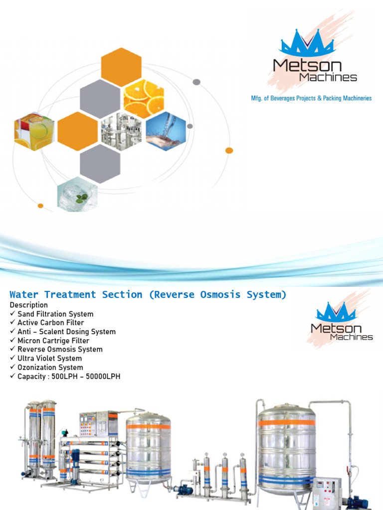 Carbonated Soft Drink Plant | PDF