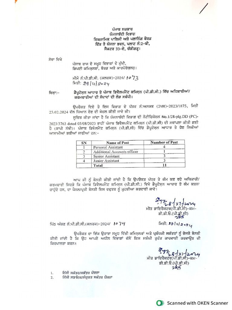 Deputation 28-11-2024 | PDF