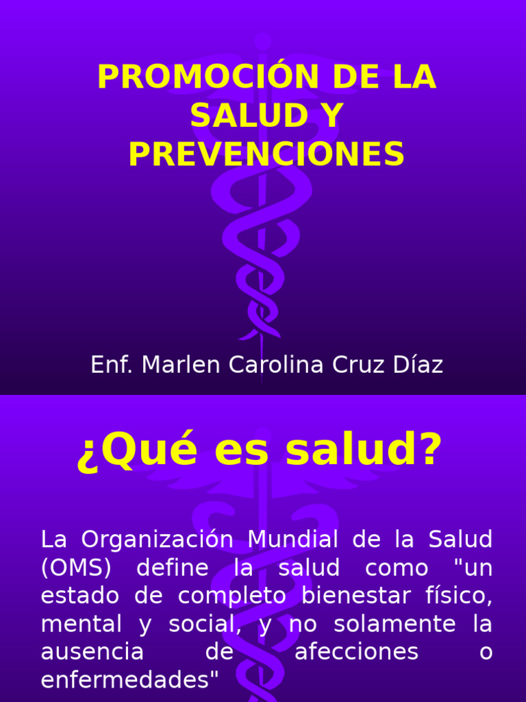 Promoción de La Salud y Prevenciones | PDF