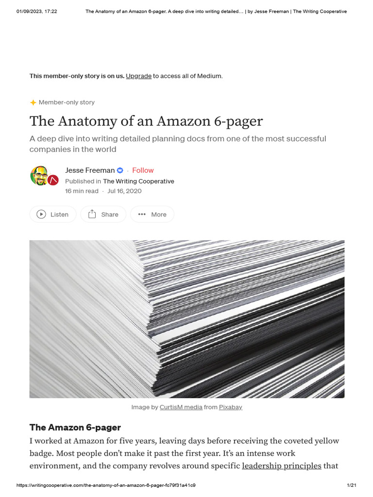 Amazon 6-Pager | PDF