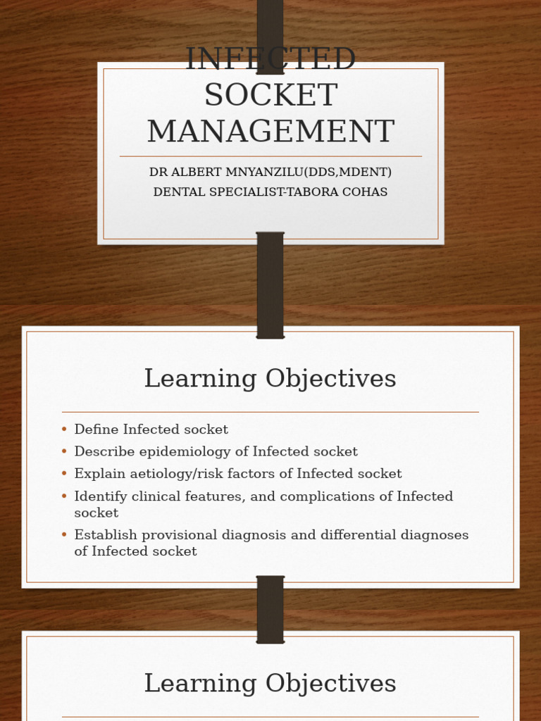 Infected Socket Management | PDF | Medicine | Health Sciences