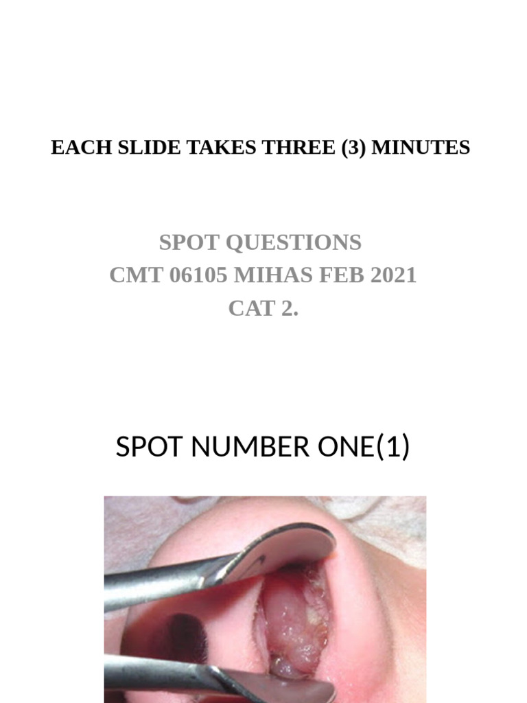 Surgical Speciality Osce Spots | PDF