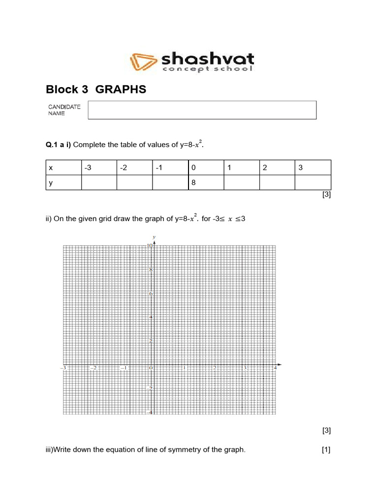 Assignment 3 Graphs | PDF | Equations