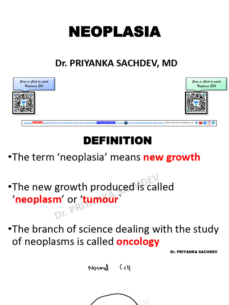 Neoplasia E02 (MedLive by DR Priyanka) | PDF | Oncogene | Cell Cycle