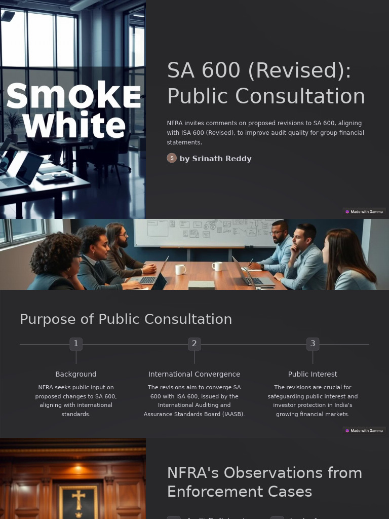 SA 600 Revised Public Consultation | PDF | Audit | Accounting SA 600 Revised Public Consultation | PDF | Audit | Accounting