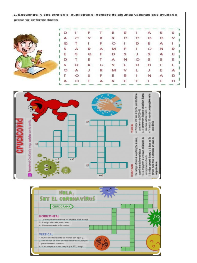 Crucigrama Vacunas | PDF