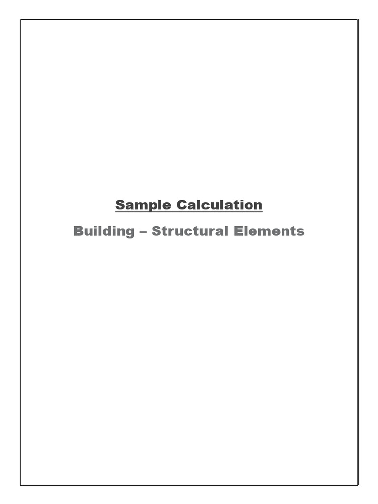 3.4.3 Appendix-C Sample Calculations | PDF | Building Engineering | Building Technology