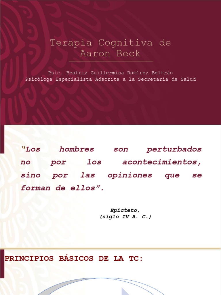Terapia Cognitiva de Aaron Beck | PDF | Pensamiento | Las emociones