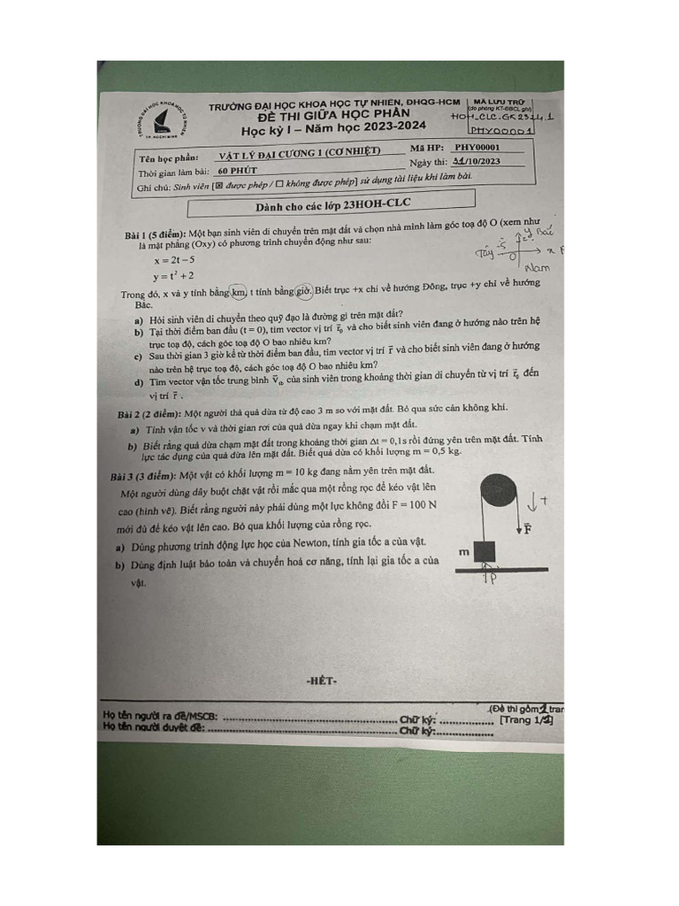 vldc 1 gk1 2324 giải | PDF