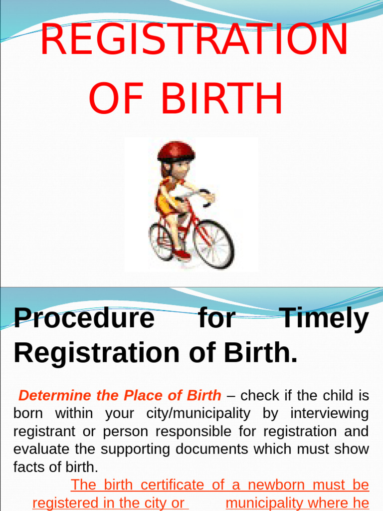 Birth Registration1 Lecture | PDF | Birth Certificate | Legitimacy ...