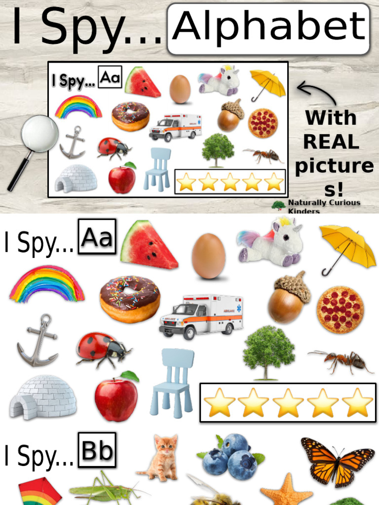Alphabet Learning with Real Pictures | PDF