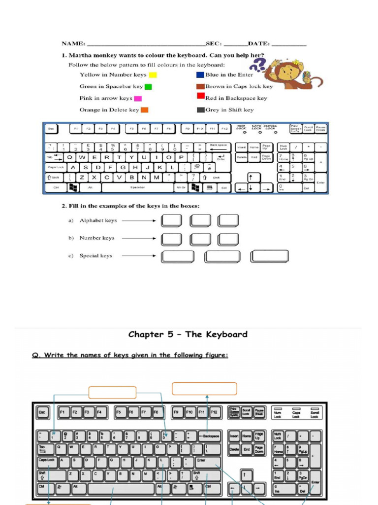 Keyboard Practice For Grade 1 | PDF