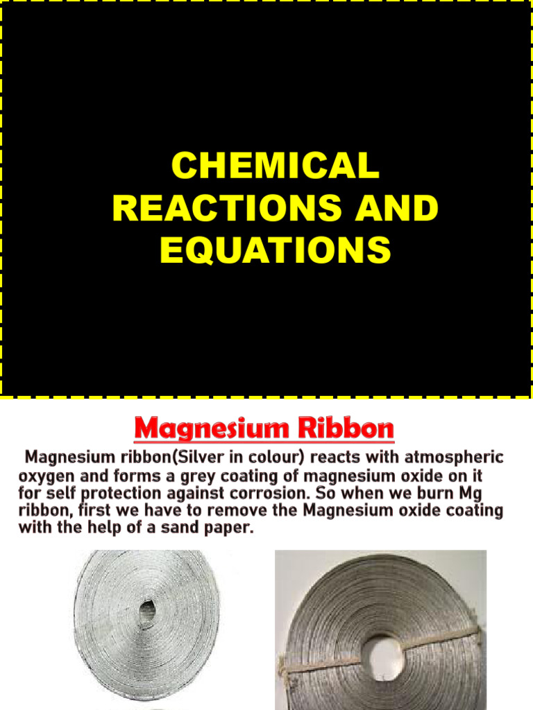 Chemical Reactions and Equations Guide | PDF | Redox | Rust