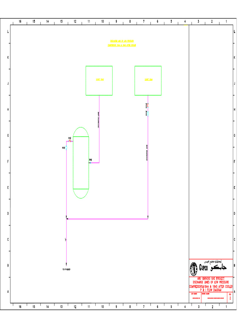 Compressors 1844 & 1845 After Cooler Discharge Lines | PDF