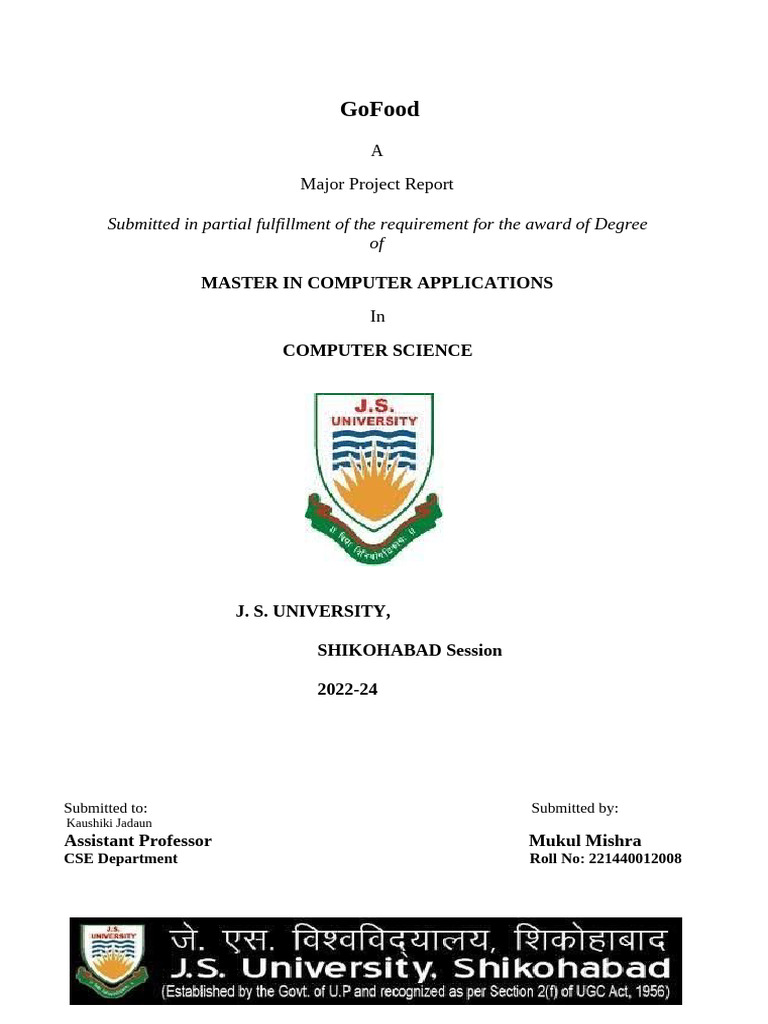 Project Report Mukul by ANKY | PDF | Databases | Menu