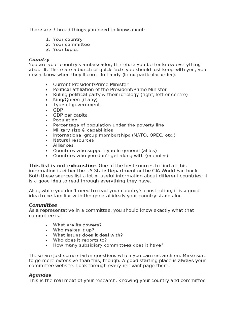 MUNs | PDF | Government