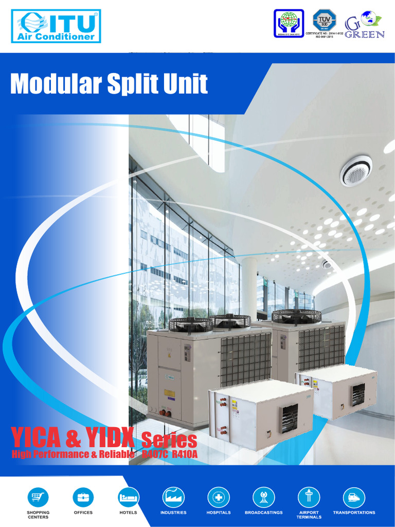 Brosur Itu Split Modular r407c R410a 09 19 Ok | PDF | Pipe (Fluid ...