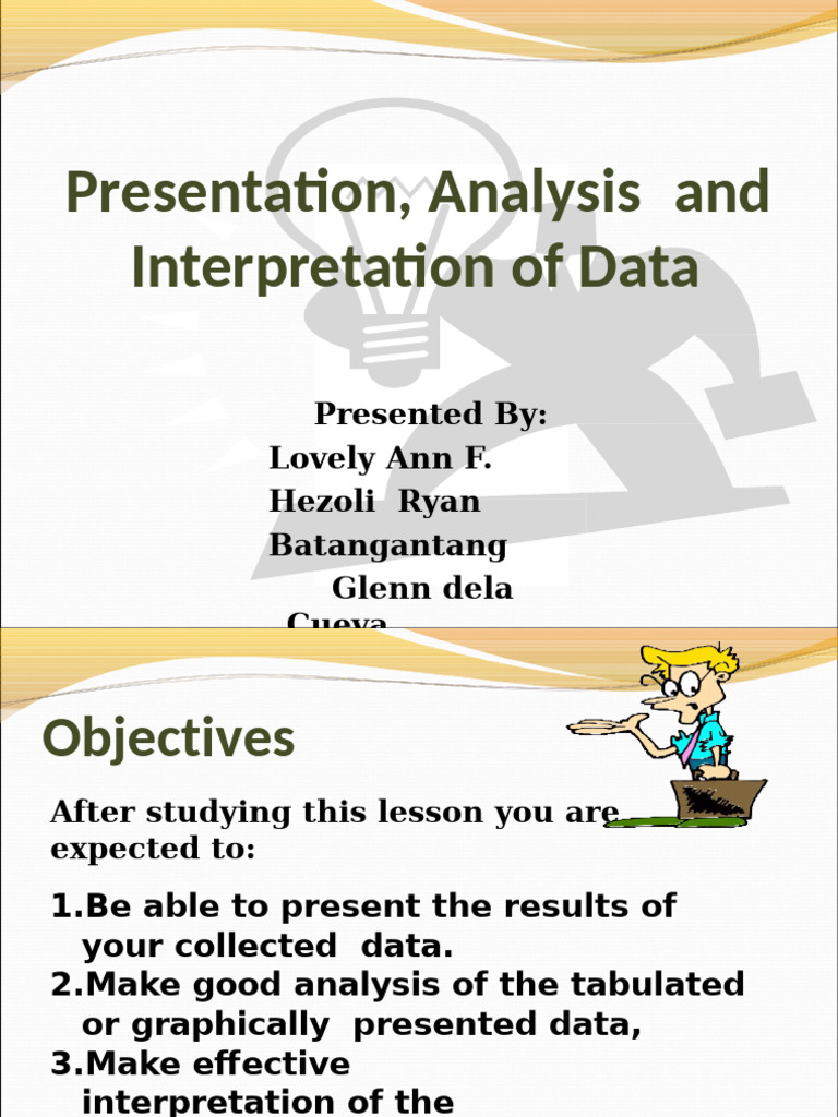 Chapter 4 Data Analysis | PDF | Data | Statistics