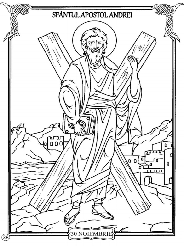 Sfantul Andrei Fisa de Colorat Clasa 1 | PDF