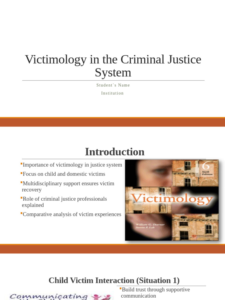 Victimology in The Criminal Justice System | PDF | Violence ...