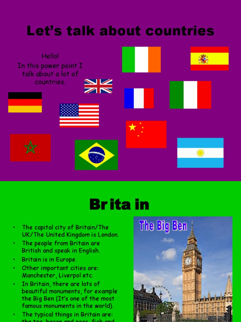 Let's Talk About Countries | PDF | Brazil | France