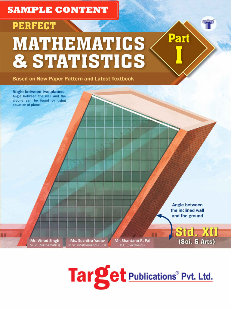Sample PDF of STD 12 Perfect Maths Vol 1 Sample Content 3237 | PDF | If And Only If | Logic