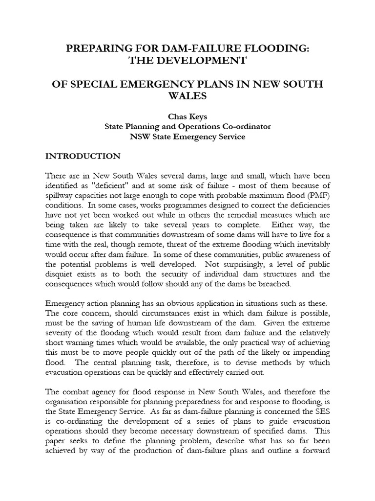 Preparing For Dam-Failure Flooding | PDF | Flood | Dam