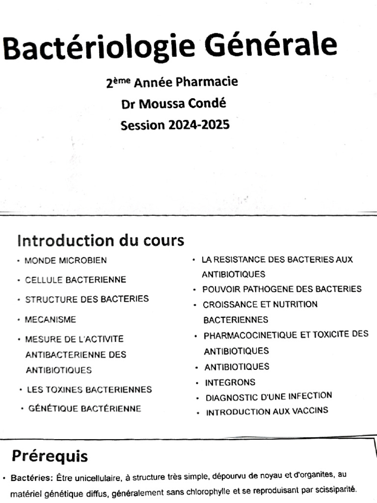 Bacterio 1 Ercours PDF MAX | PDF