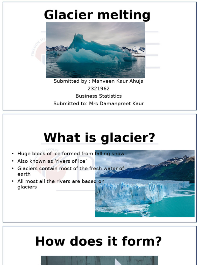 Glacier Melting PPT Stats | PDF