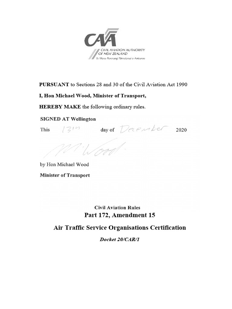 Air Traffic Service Certification Update | PDF | Air Traffic Control ...
