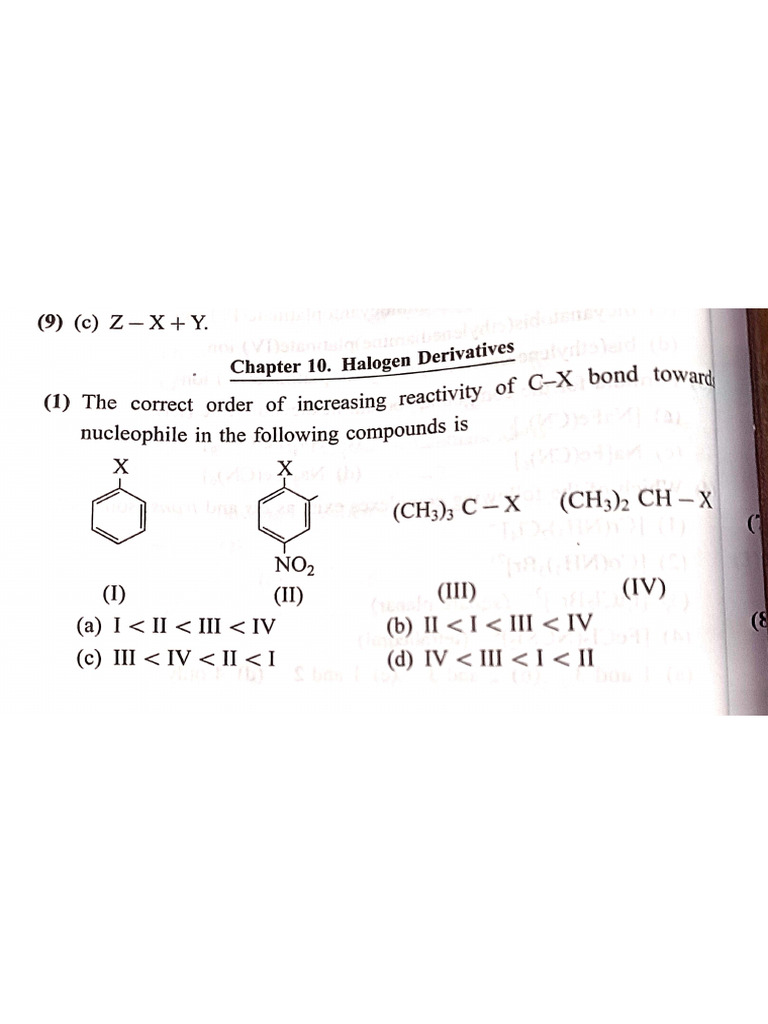 Halogen Derivatives Question | PDF
