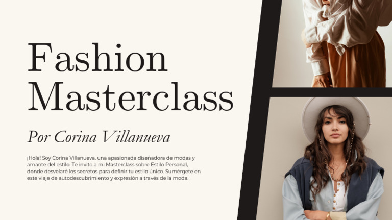 Presentación Minimalista Masterclass Moda Beige - PDF 2 | PDF