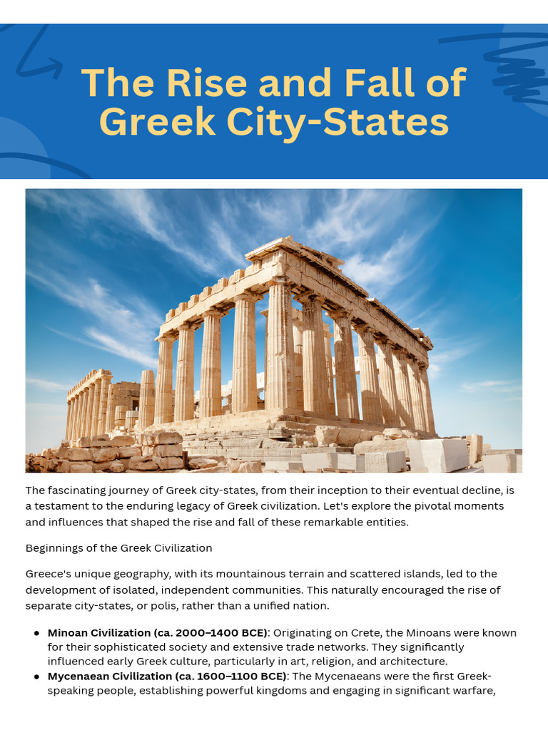 The Rise and Fall of Greek City States 1 | PDF | Ancient Greece | Greeks