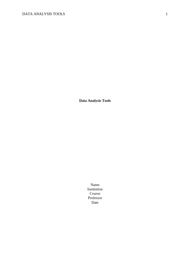 2 Pages Data Analysis Tools | PDF | Evaluation Methods | Procedural Knowledge