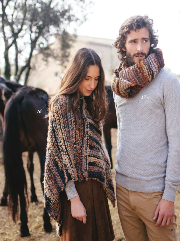 Instrucciones para Tejer un Poncho | PDF