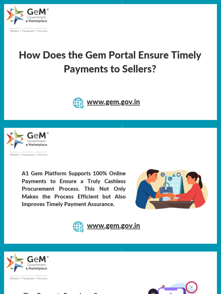 How Does The Gem Portal Ensure Timely Payments To Sellers | PDF