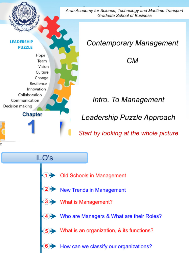 Ch. 1 Intro. To Management | PDF | Goal | System