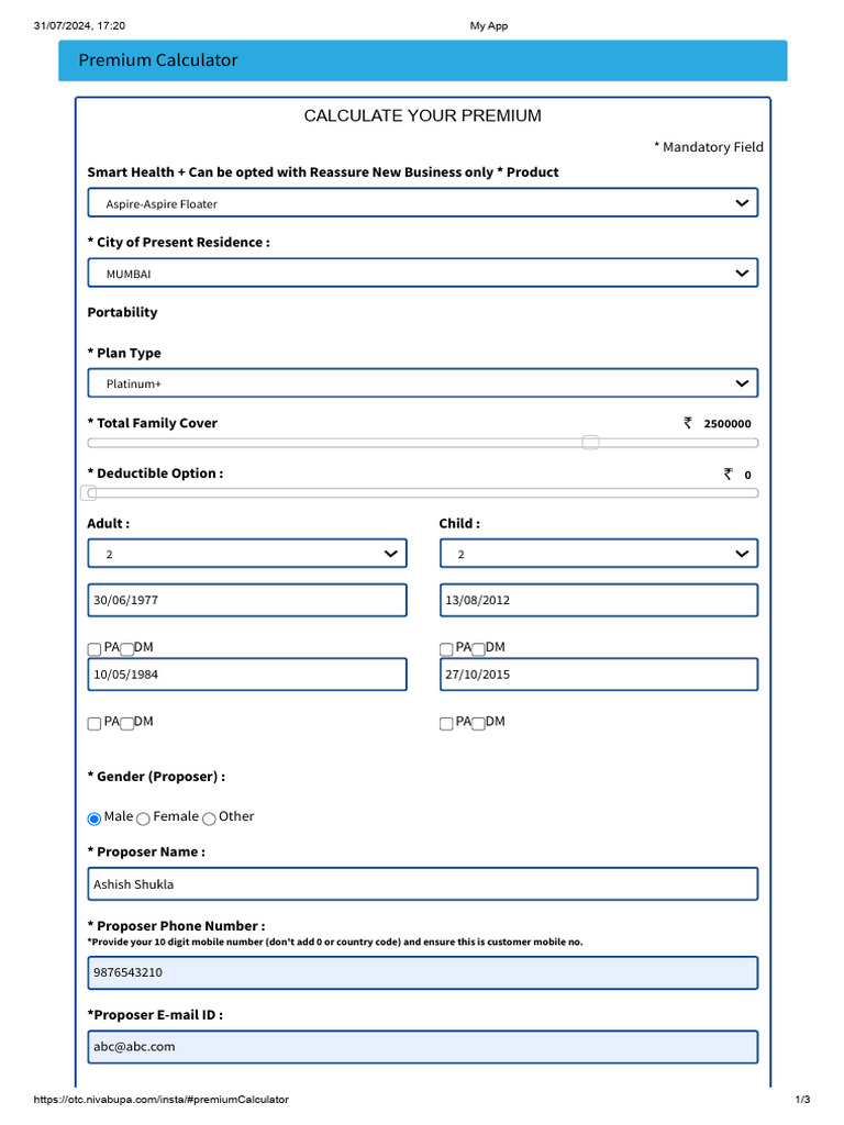 Niva Bupa 2.0 - 25L | PDF | Government Finances | Taxes