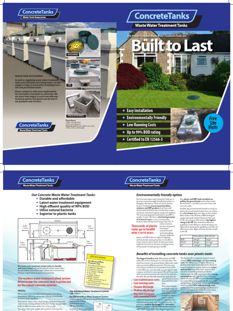 Advanced Concrete Waste Water Treatment | PDF | Sewage Treatment | Concrete