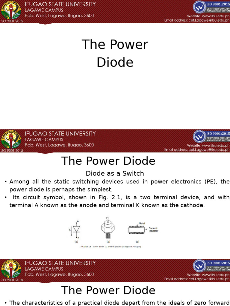 3 Power DIode | PDF | Diode | P–N Junction