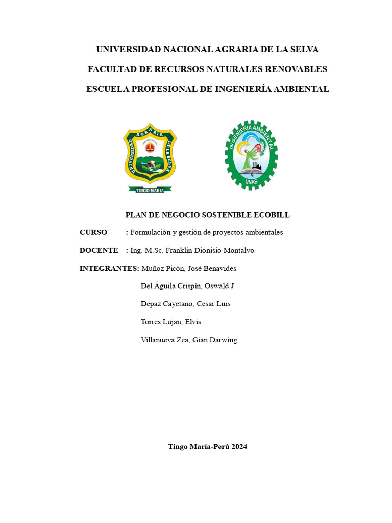 Billeteras Sostenibles: Plan ECOBILL | PDF | Marketing | Sustentabilidad