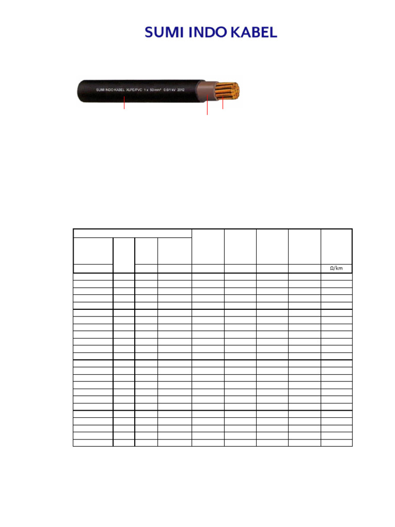 N2XY Sumi Indo | PDF | Insulator (Electricity) | Electrical Conductor