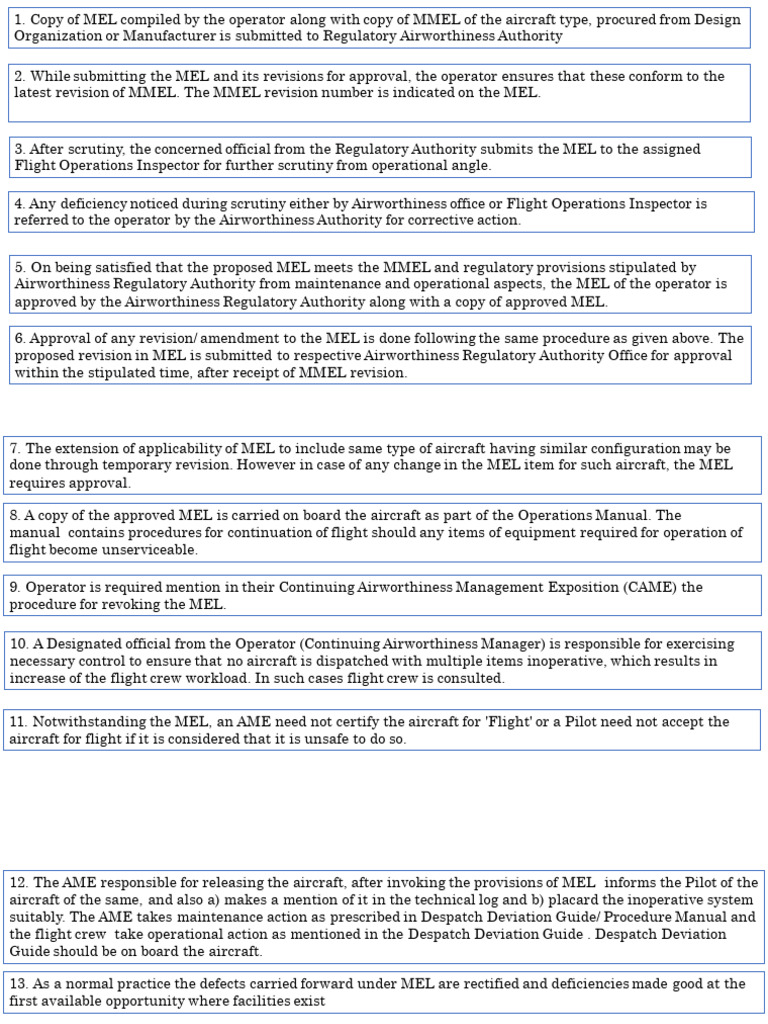 Aircraft MEL 2 | PDF | Aviation | Aviation Safety