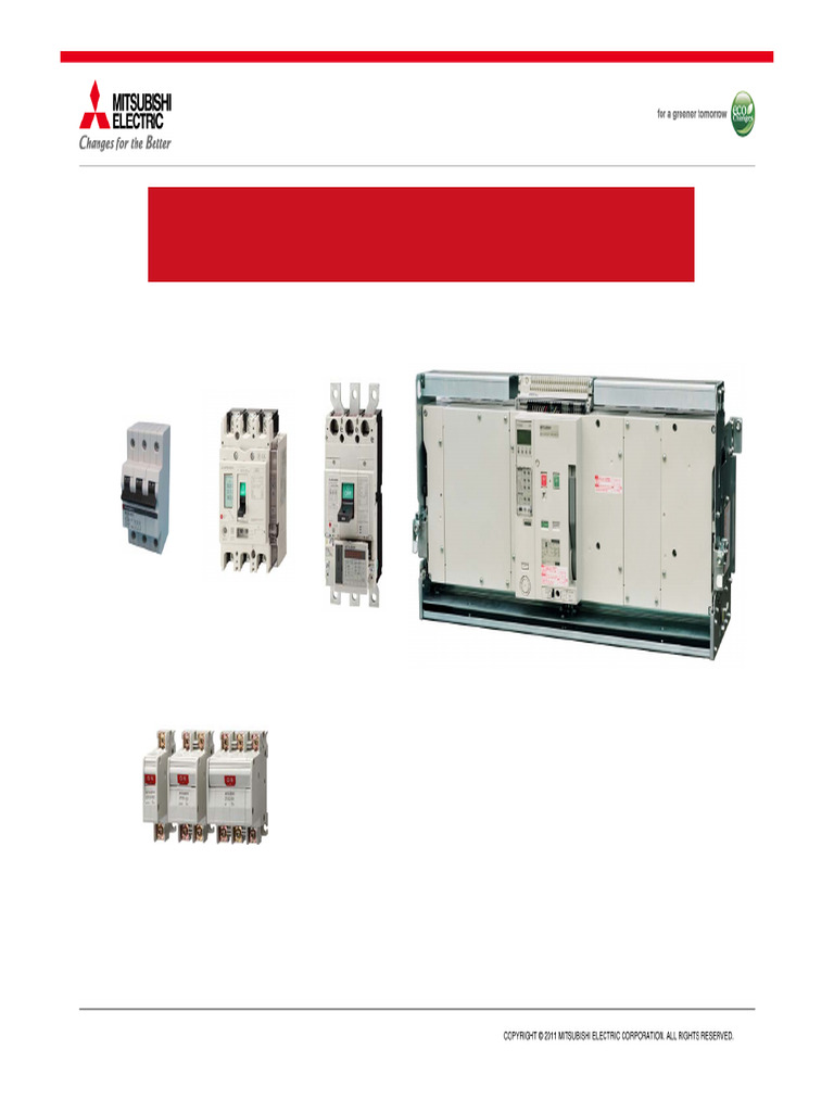 Mitsubishi Breaker Line Up | PDF | Power (Physics) | Equipment