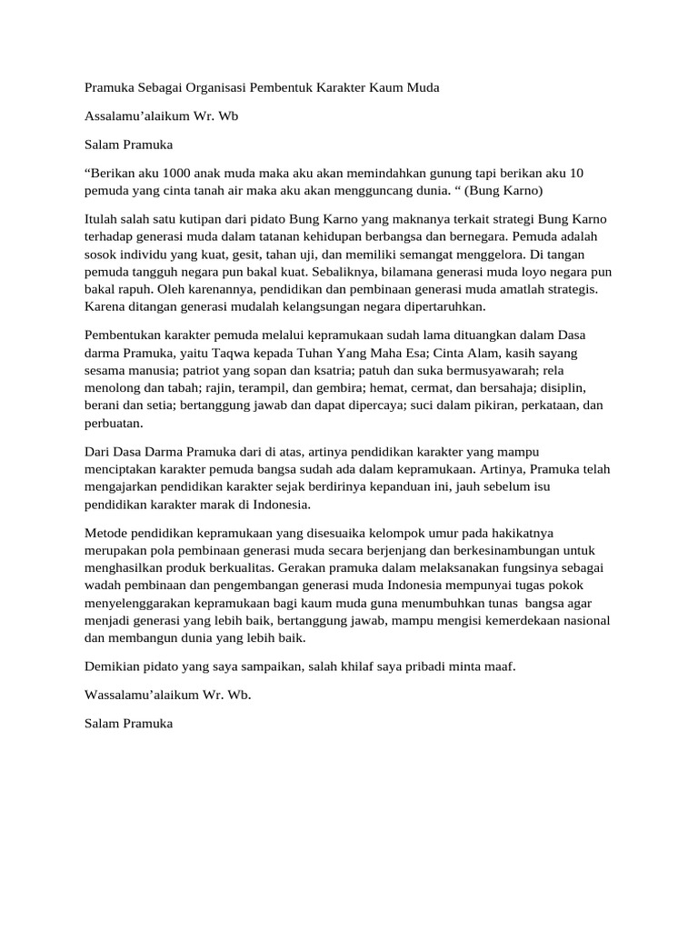 Teks Pidato Bahsa Arab Mukhoyam (Alvin) | PDF