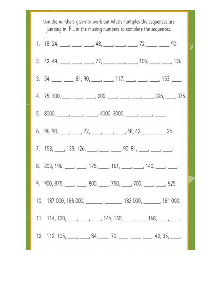 Math 4 - Multiple Ò 6,9,25 | PDF