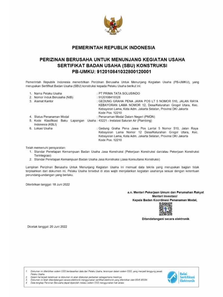 SBU 43221 (Instalasi Saluran Air (Plambing) News | PDF